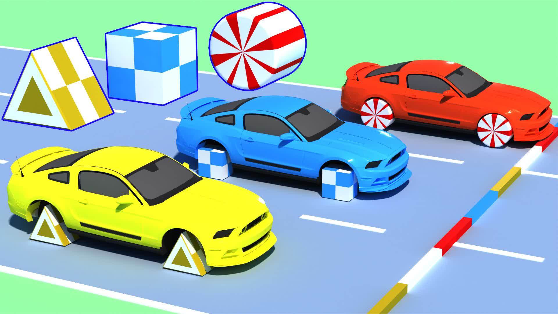 为什么车轮是圆的?汽车玩具 少儿趣味动画幼儿启蒙益智早教动画