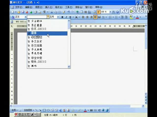 WPS Office 2005文字教程04 视频