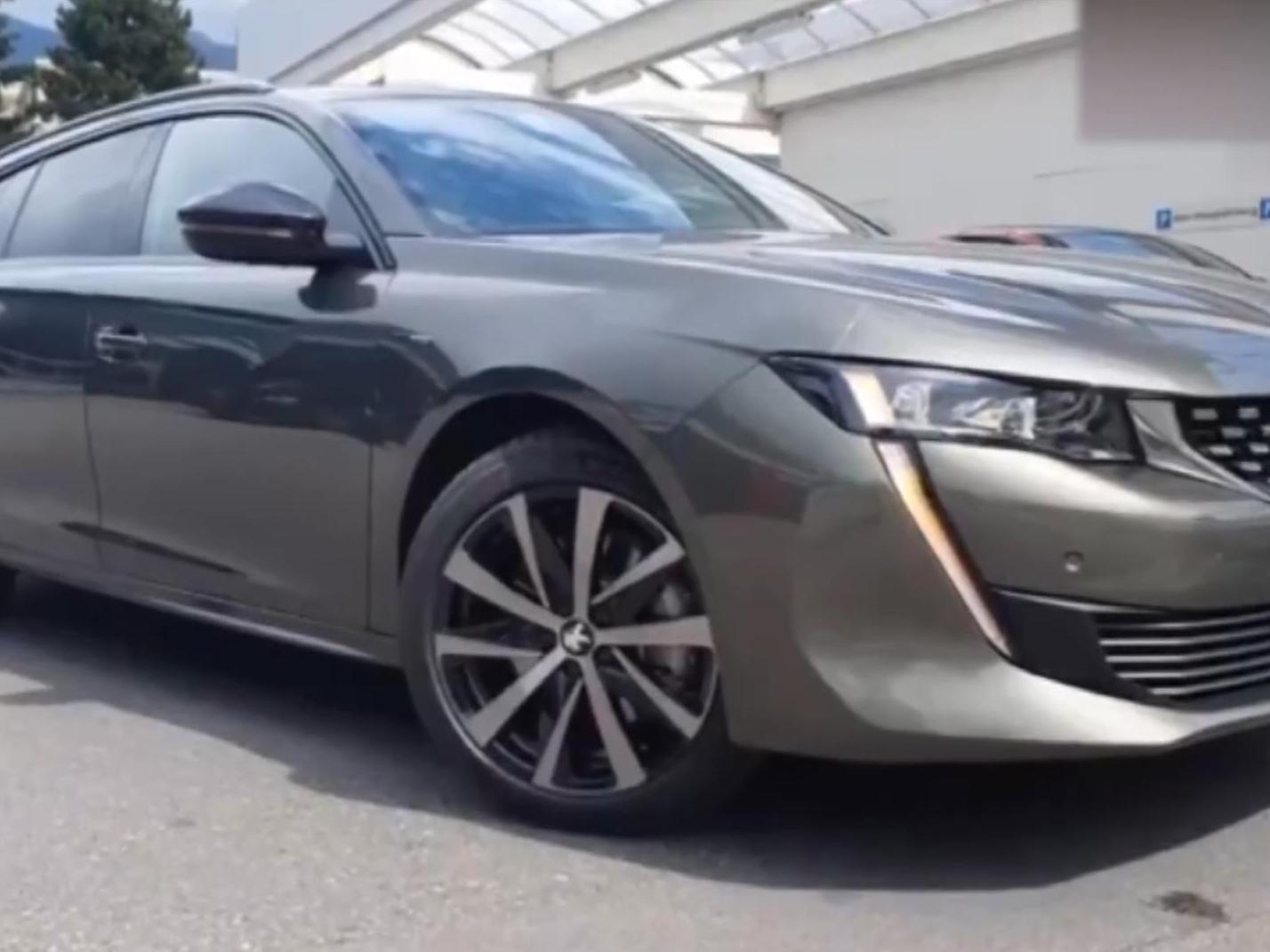 这车外观很帅,2020款标致508 SW实拍