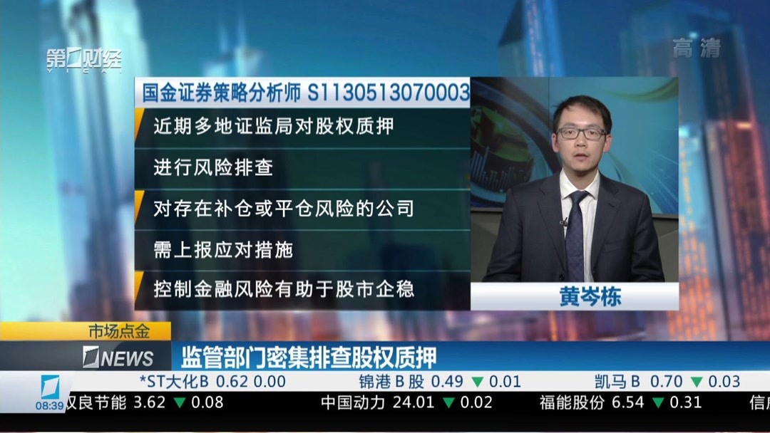 监管部门 密集排查股权质押