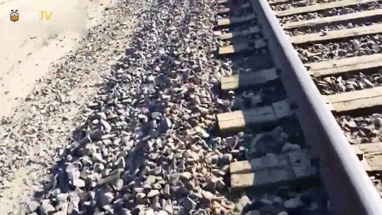 国外牛人制作材质简单的轨道自行车,真想上去骑一把