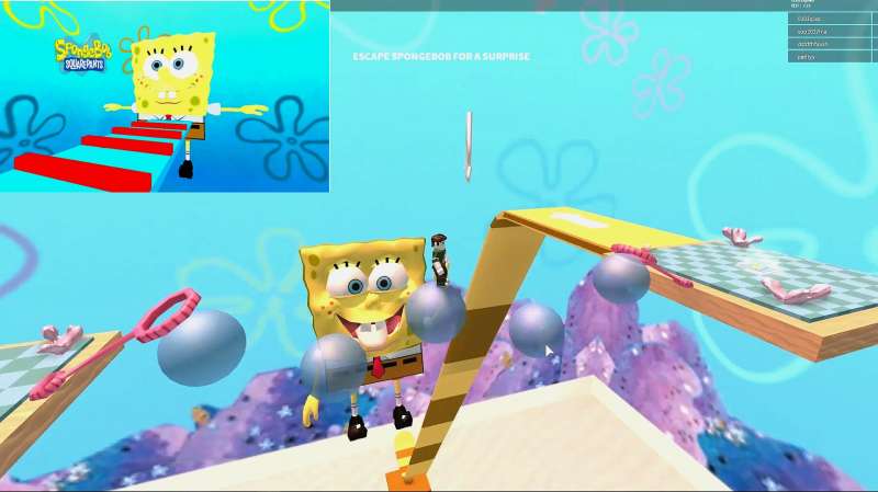 Roblox:逃离海绵宝宝模拟器,新手区大神