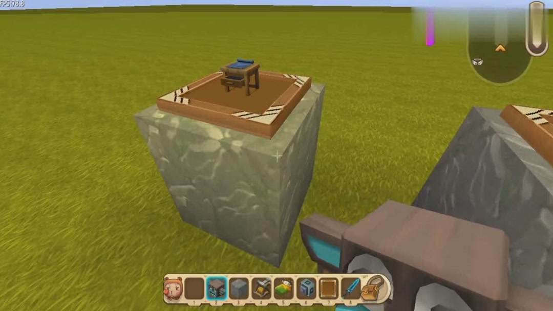 迷你世界：制作“最小的工具台”教学这样就很难被人拿走