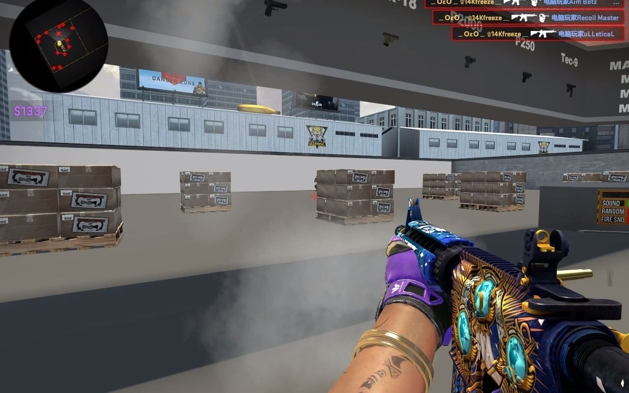 CSGO何如打5级移动bot热身