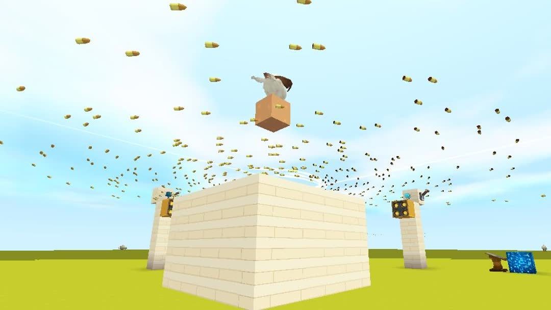 迷你世界:教你做旋转子弹教学 这个特效值5块