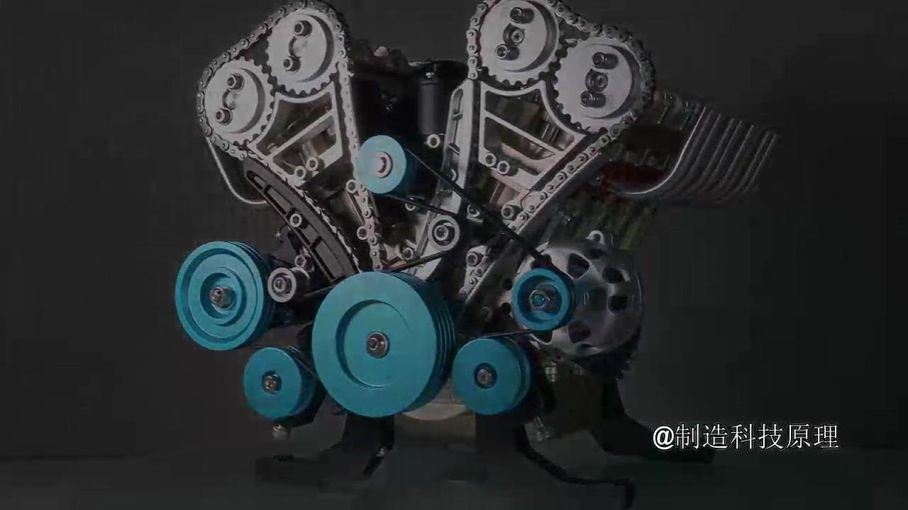 组装V8发动机模型#男人玩具 #机械之美