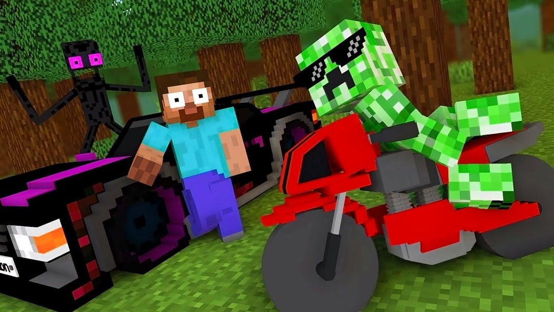 我的世界怪物学院:造车挑战 谁制造的车最好呢?