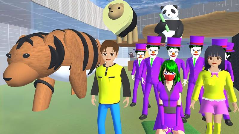 樱花校园模拟器:小镇的动物园开业了,快跟小妹一起去看看吧