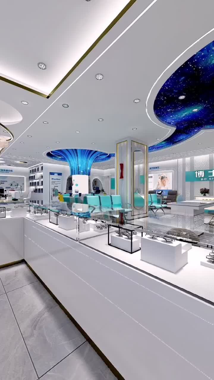 现代极简风格案例柜展示