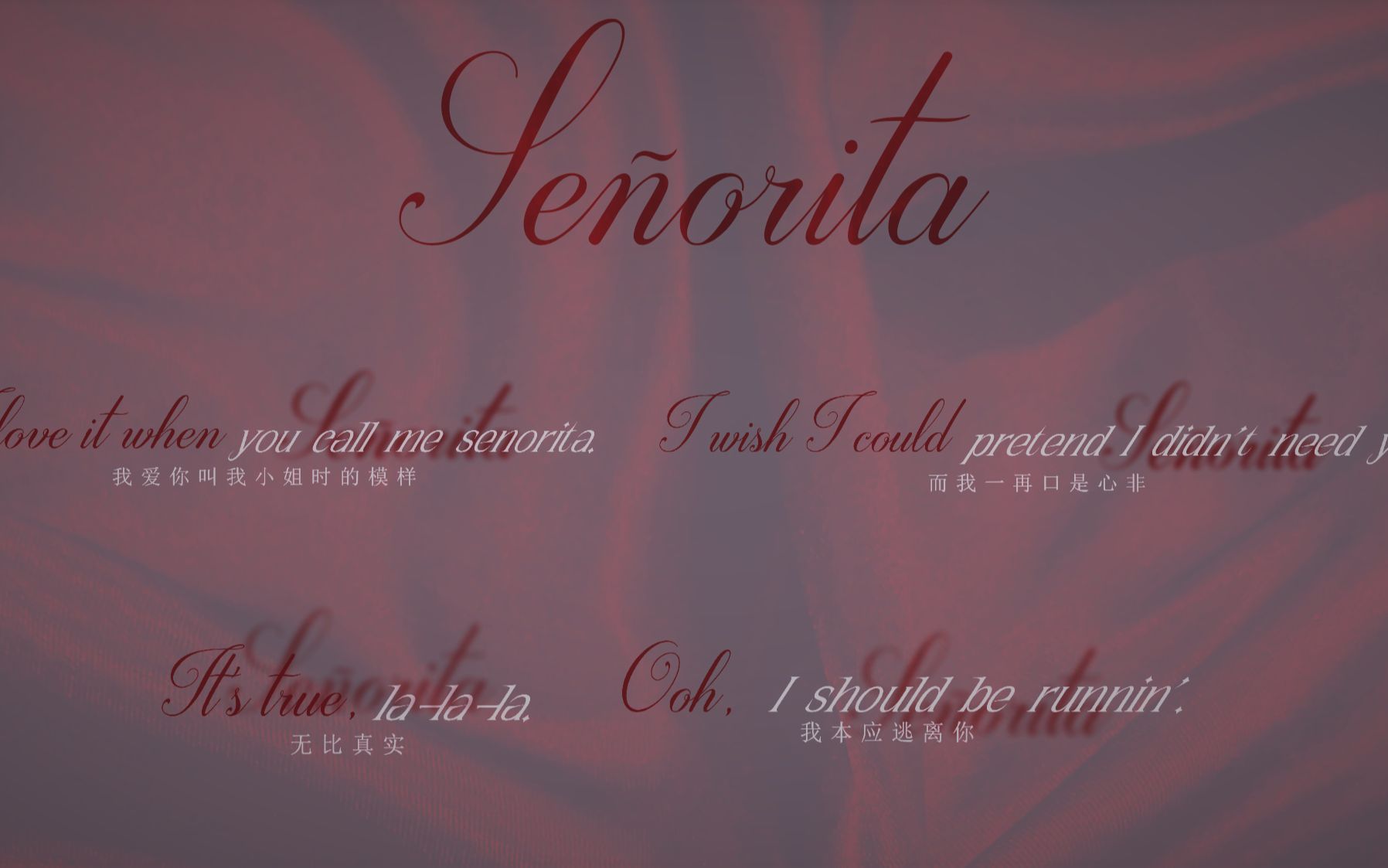 【Señorita】歌词再排版+动态