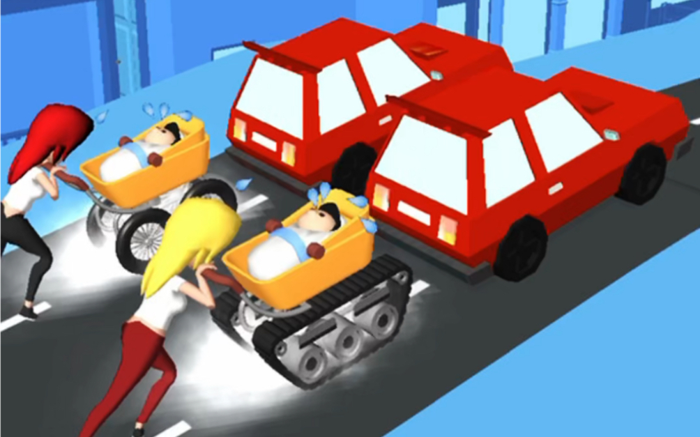 我怎么推不动小车子呀!