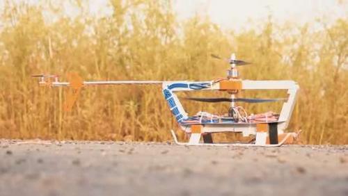 自制一架模型直升机,四台电机飞行稳定,能代替无人机吗无人机