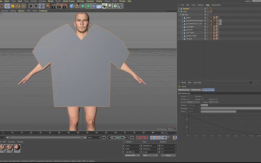 C4D 服装建模