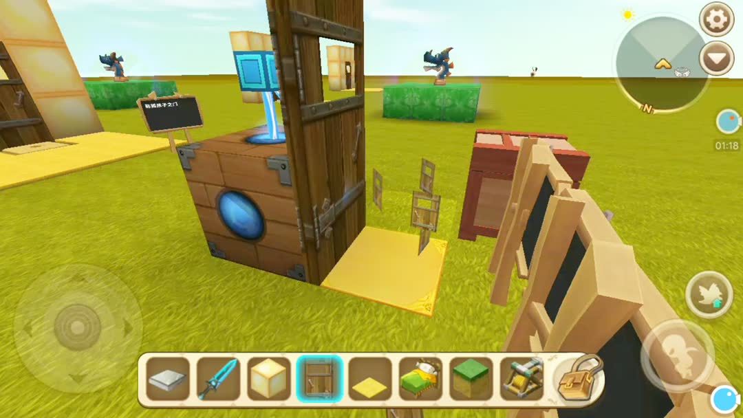 迷你世界:制作刷门机教程,可生产无限制的门!