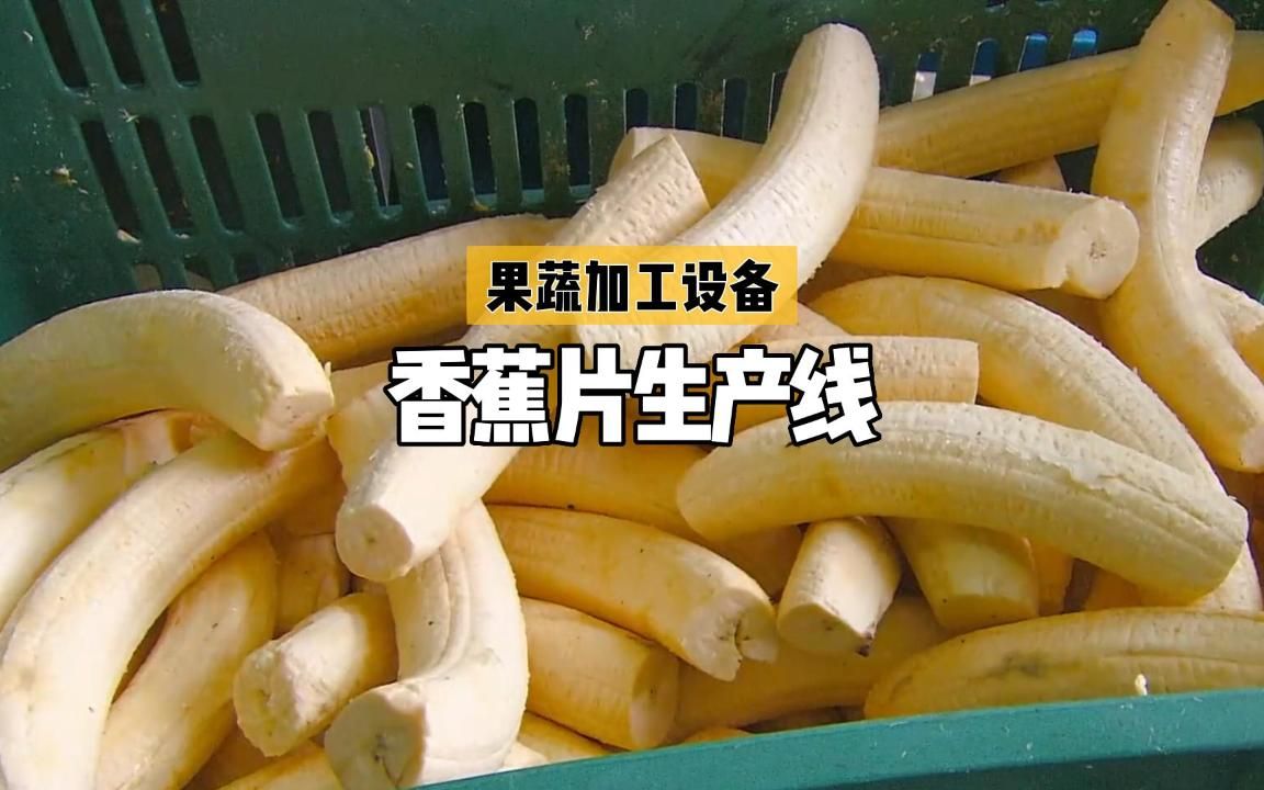 香蕉片加工厂的生产设备运行全记录,原来香蕉片是这样生产的!