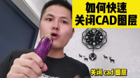 普通人关闭CAD图层,高手关闭CAD图层技巧,你用的是哪一种方法?