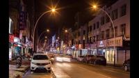 紫金商业街夜景延时摄影视频素材
