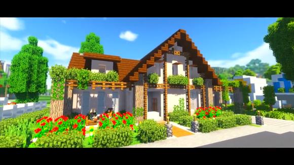 【我的世界】建筑教学:手把手教你做一个现代温馨的房子!