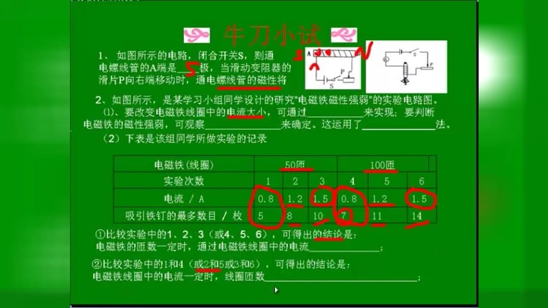 专题46:电磁铁 电磁继电器