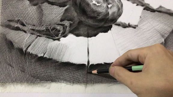 木板塑造#素描基础刻画