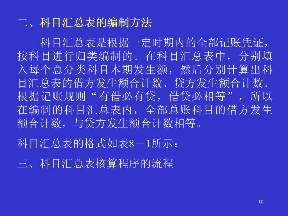 会计学基础账务处理程序