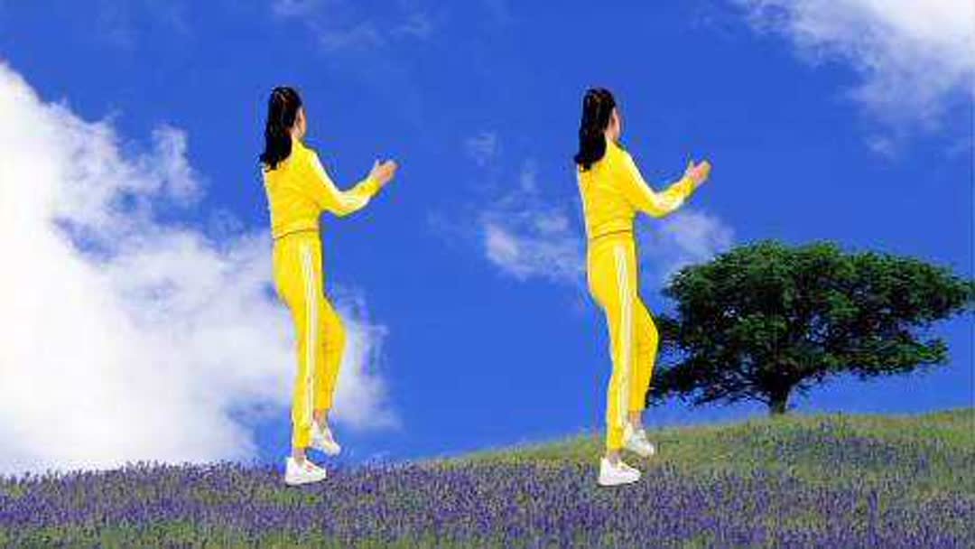 DJ版广场舞《微信拍一拍》动感好看的32步,俏皮欢快,背面演示