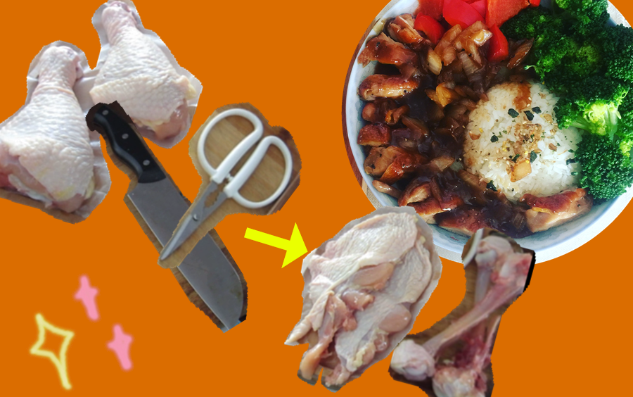 厨房小白也可以做到的鸡腿肉去骨教程