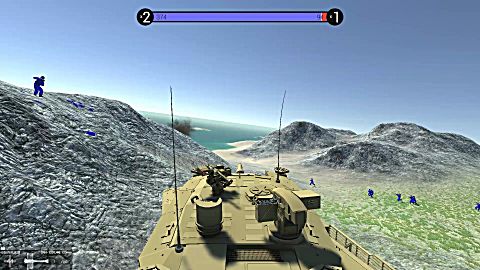 战地模拟器搞笑实况 久菜不菜 第94集 占领所有据点,这下小红人彻底...