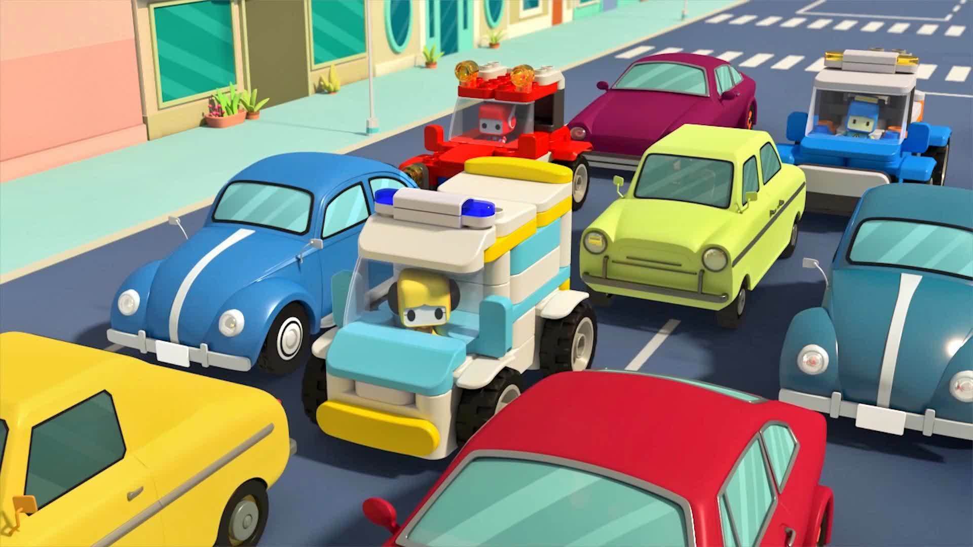 国产儿童动画:救护车送小女孩去医院被堵在路上