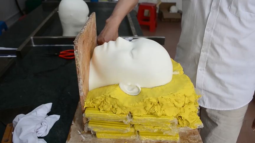 人体头部制作硅胶模具详细教程