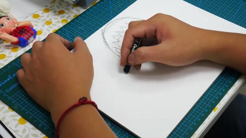 儿童简笔画 卡通人物樱桃小丸子画法