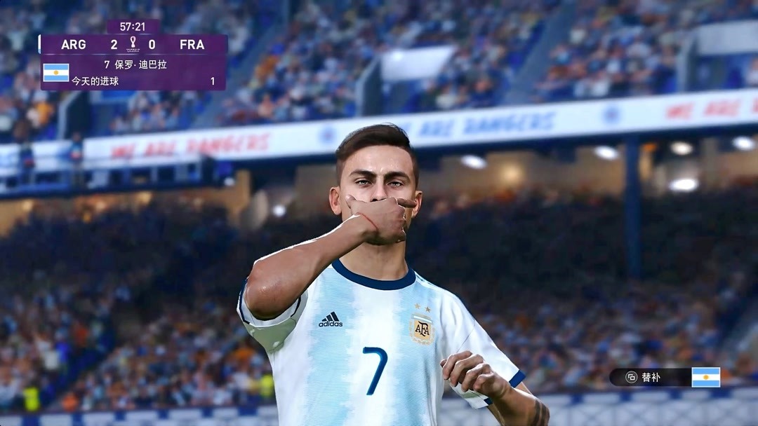 实况足球2020大师联赛216 :阿根廷世界杯四分之一决赛 淡水解说