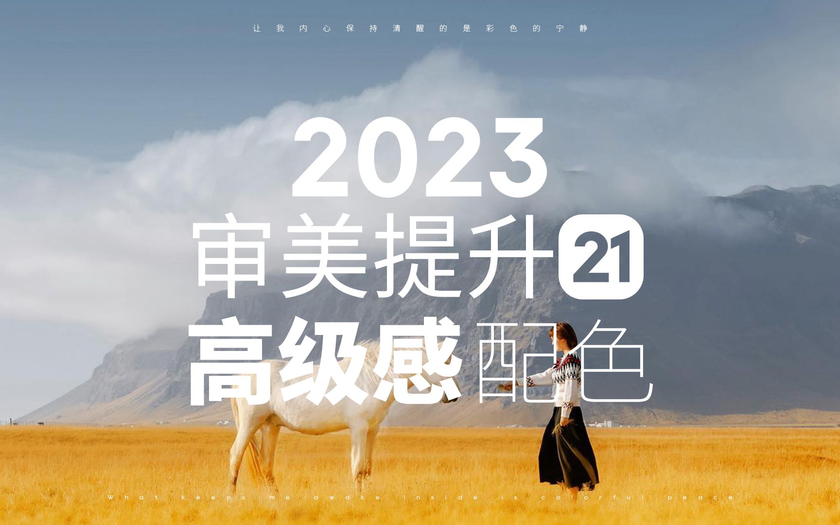 「柔美意境」丨细狗美学丨高级感饱和度配色丨审美提升丨21期