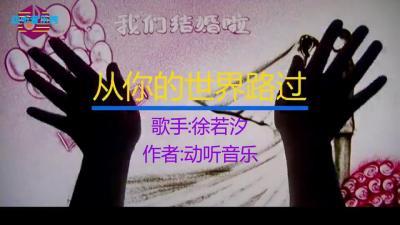 2020催泪情歌《从你的世界路过》,听完心都碎了,哭的撕心裂
