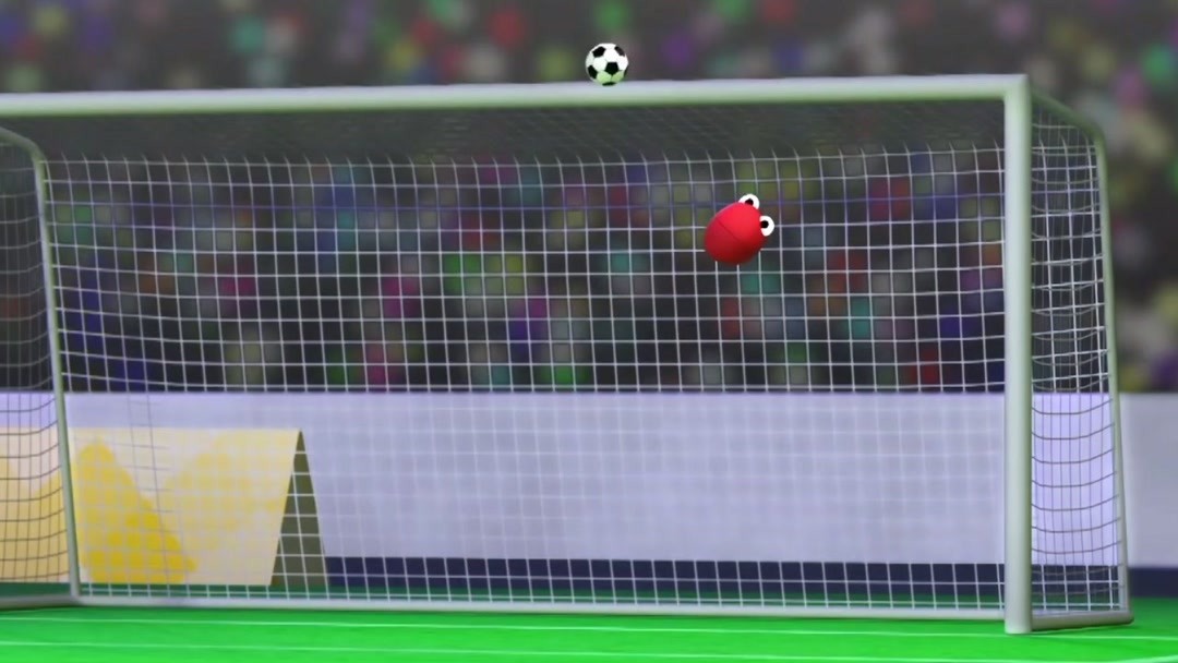 积木数字 搞笑动画:11哥的射门 被拦下来了 对方的守门员很强