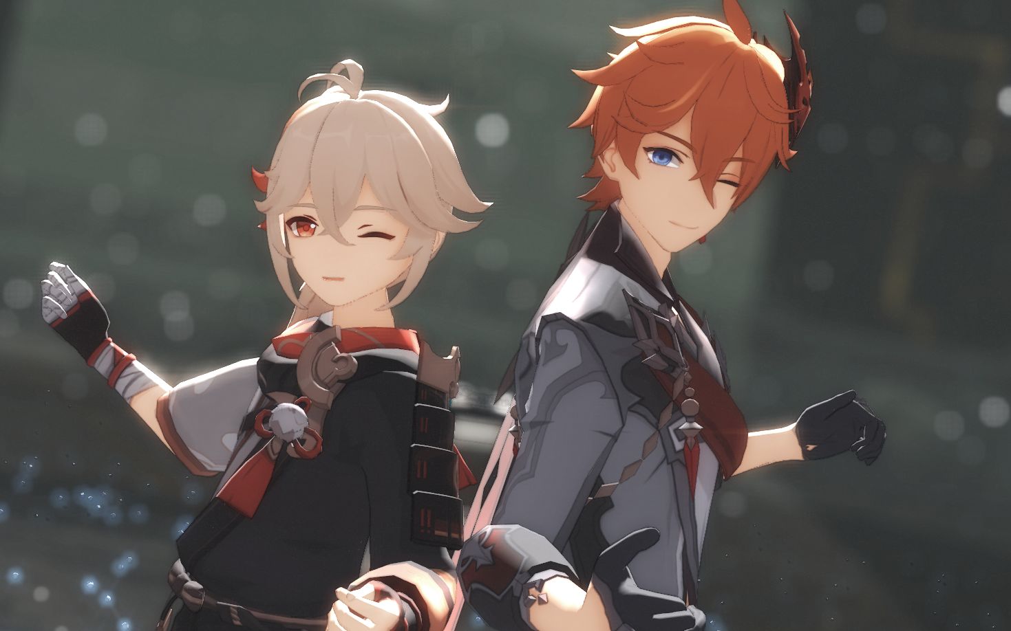 [原神/MMD] 公子不顾家人反对连夜把万叶写进了族谱