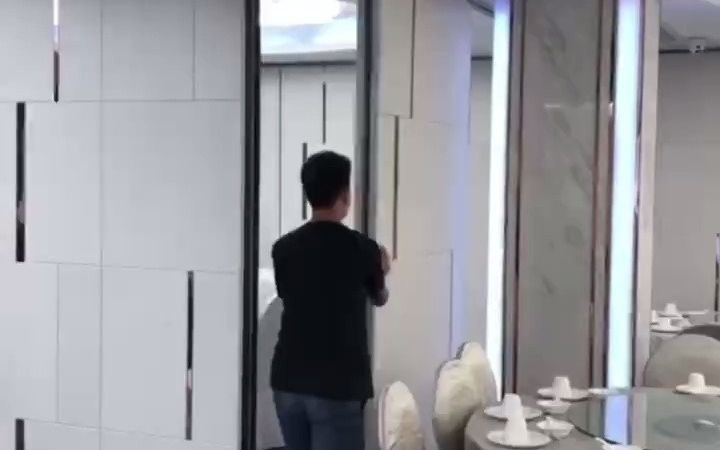 定制活动隔断可折叠移动收纳吊轨折叠移门