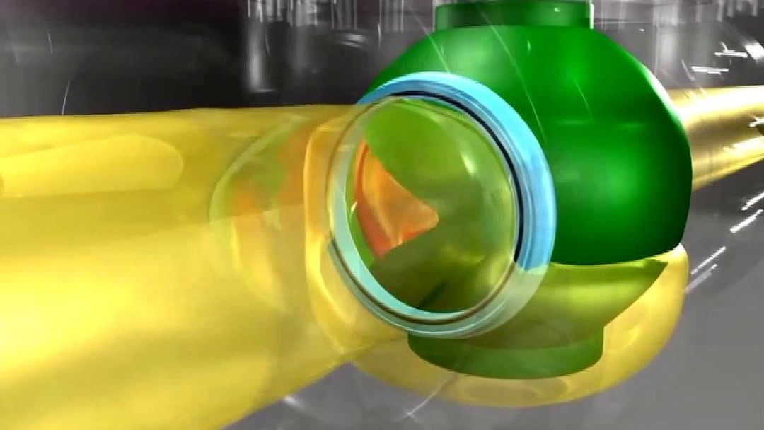 流量控制阀的工作原理,很生动的演示动画,设计精髓就在这一细节