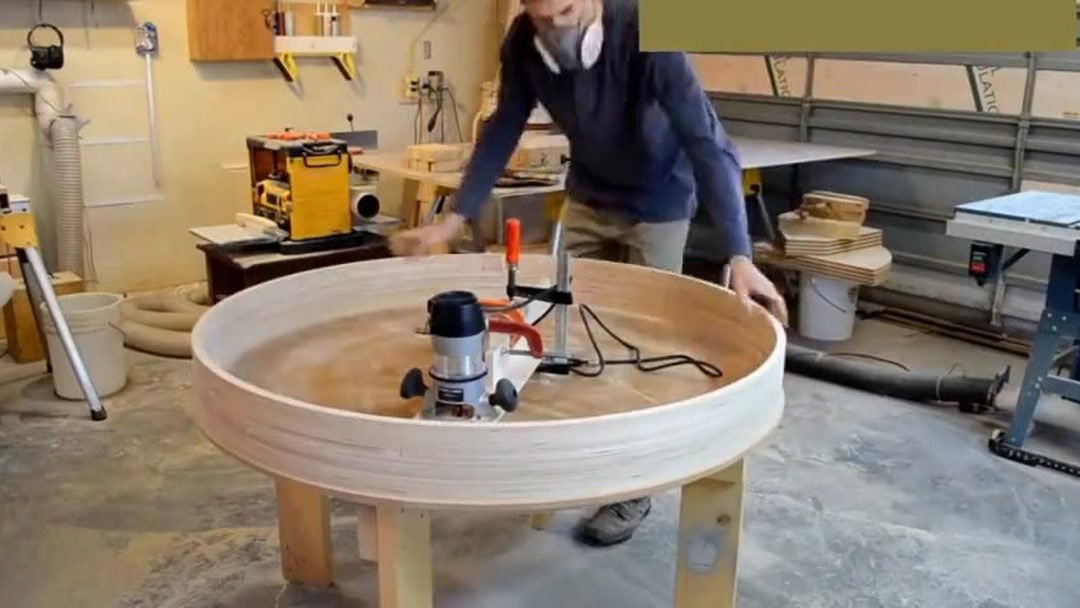 终于来了,旋转可变大的桌子制作过程,拿去不谢