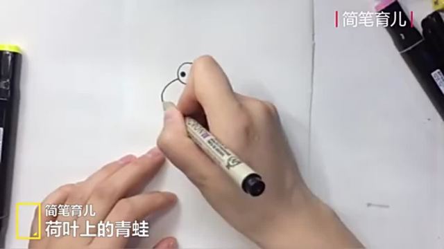 简笔育儿:荷叶上的小青蛙