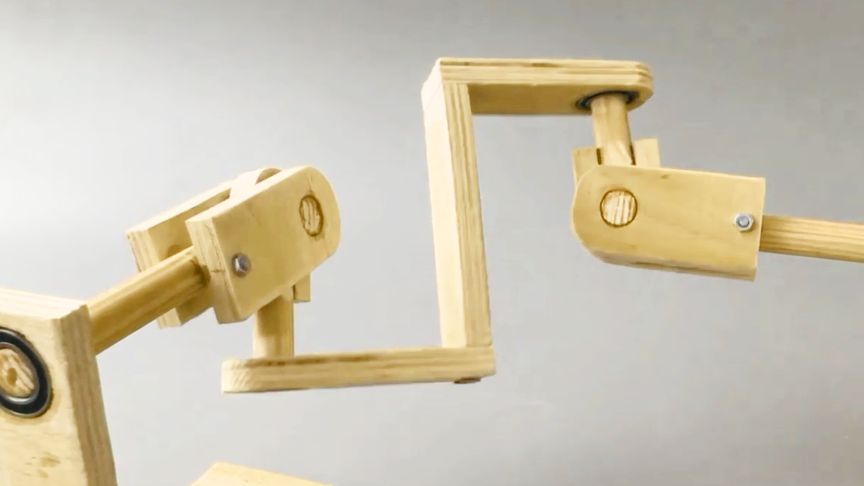 制作一个传动装置,还带有变速功能,见识这个创意的设计!