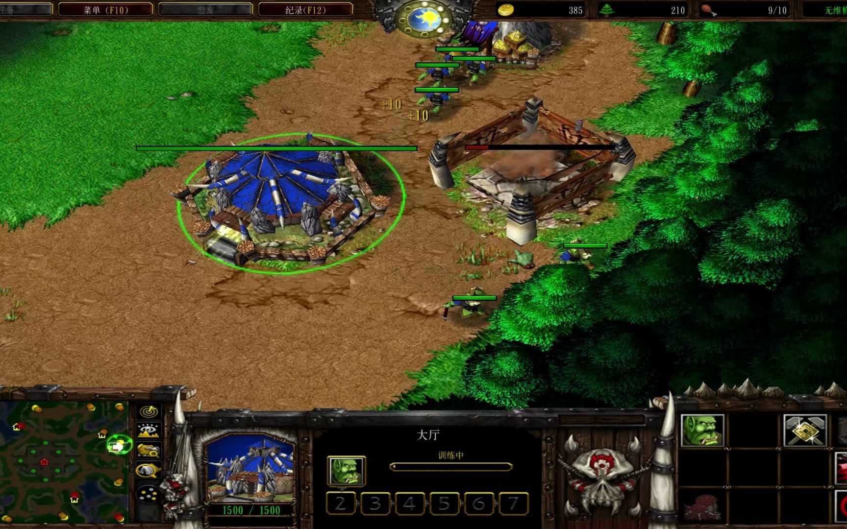魔兽争霸3 LT地图兽族1v3家疯狂电脑 飞龙战术不开岛矿_哔哩哔哩...