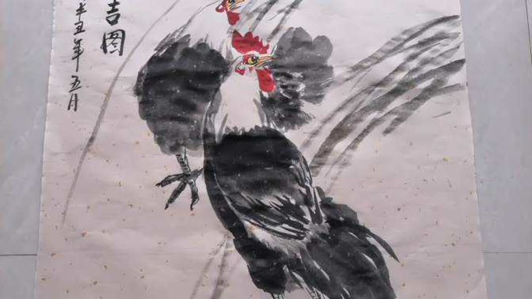 「国画」大家的画法,把握好鸡的形态