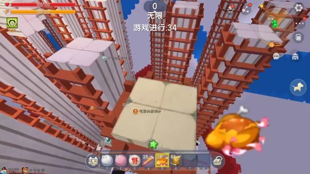迷你世界:有创意的爬梯子,每一关的梯子都...