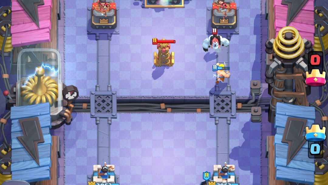 皇室战争活动卡组——11阶竞技场,大电皮卡羊～