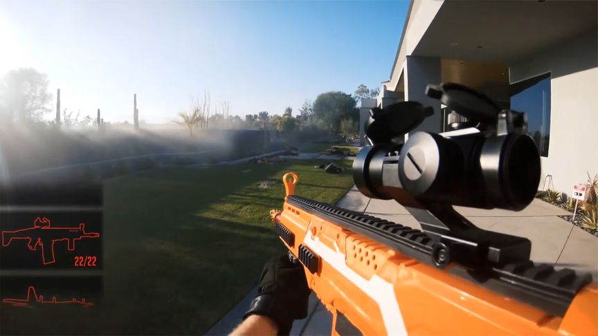 玩具枪都能玩出反恐大片的既视感,歪果仁的真人CS