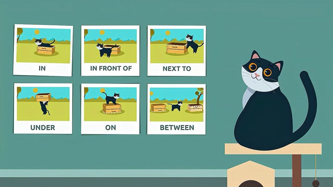 少儿英语丨方位介词-教孩子空间方位概念- Where things are_1
