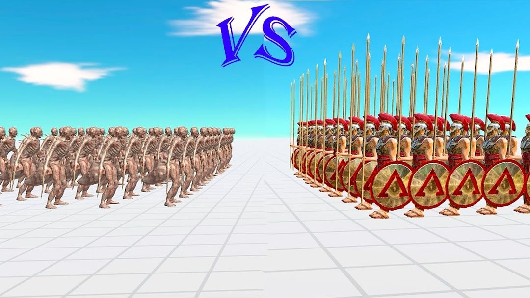 动物战争模拟器:食尸鬼进攻城市,派斯巴达勇士能否将它们剿灭?