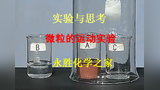化学实验与思考32:微粒的运动实验-永胜化学之家