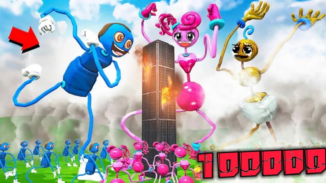 盖瑞模组:大狗前去参观老弟杰作建筑,没想到长腿怪来袭!